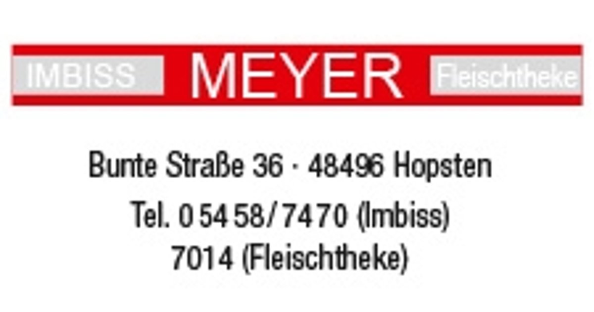 Imbiss Meyer Hopsten
